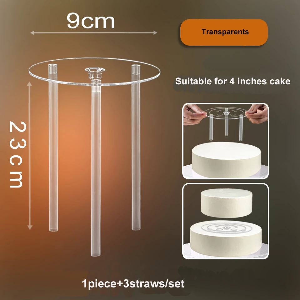 Transparent Round Cake Separators - Perfect for Multi-Layer Cakes