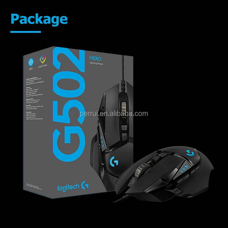 Logitech G502 Hero 25000DPI Wired Gaming Logitech Mouse Waterproof 1 ...