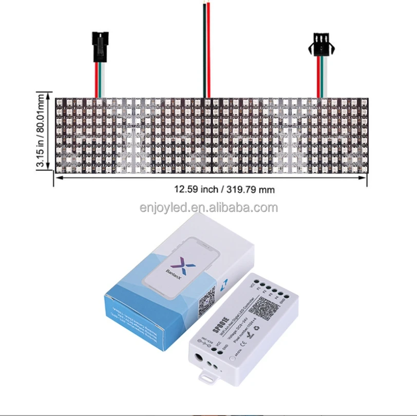 WS2812B RGB LED Digital Flexible Panel Light - Addressable Matrix for ...