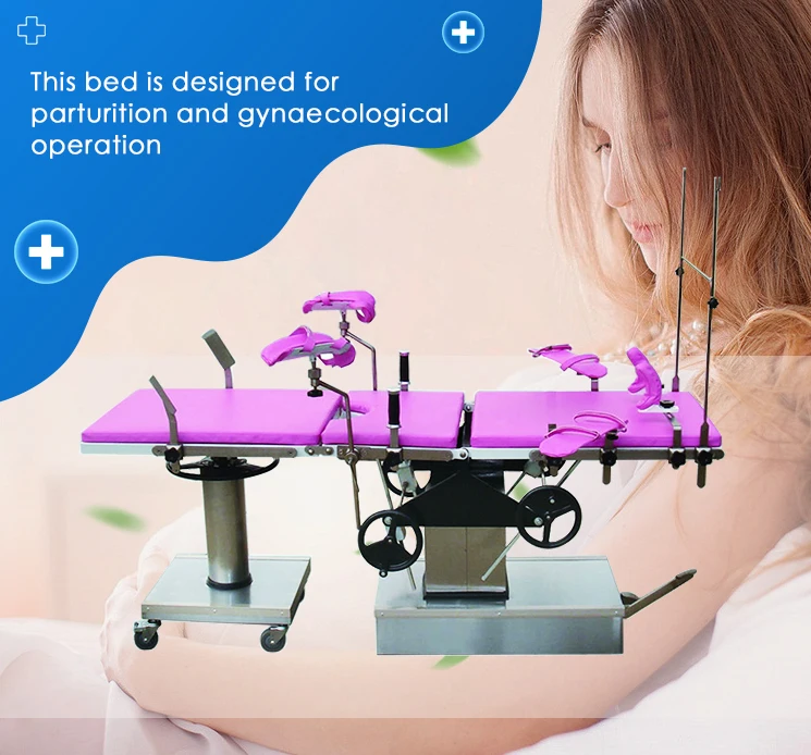 Manual Delivery Bed Hospital Obstetric Birthing Table Good Quality ...
