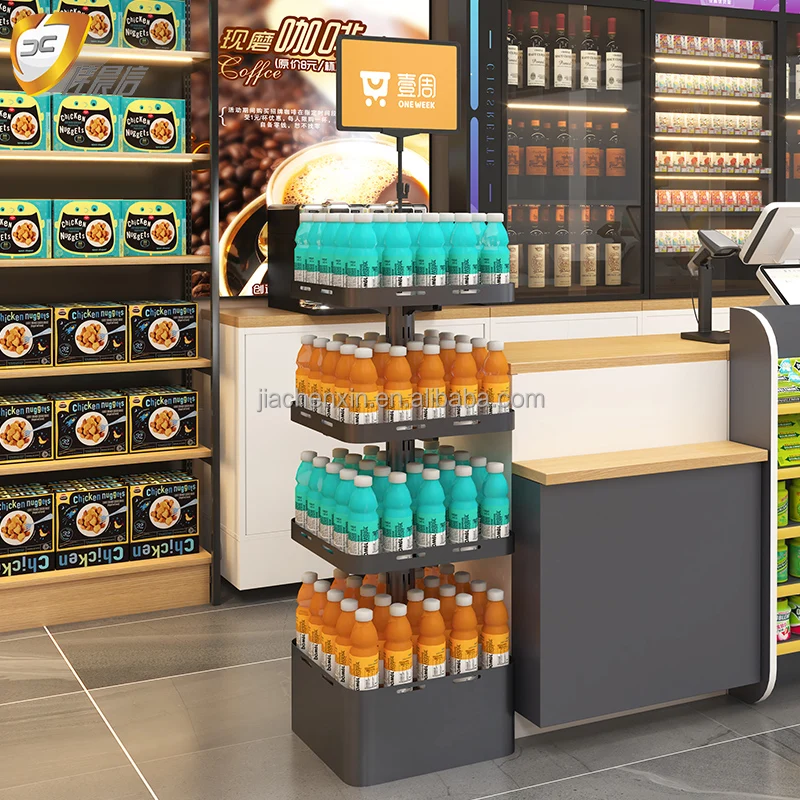 Jiachenxin Light Duty Supermarket Metallic Shelves /5 Layers Display ...