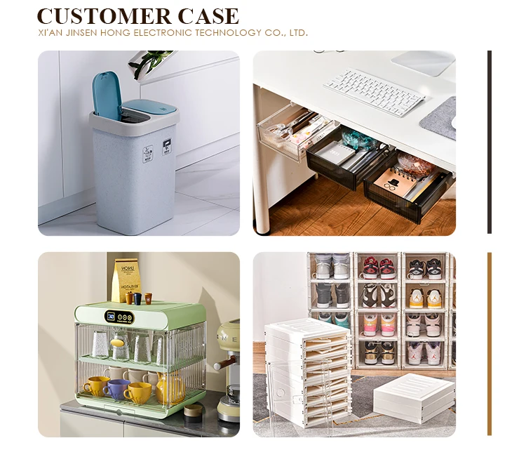 Round Dry Food Dispenser 360 6-in-1 Rotating Plastic Grain Storage ...