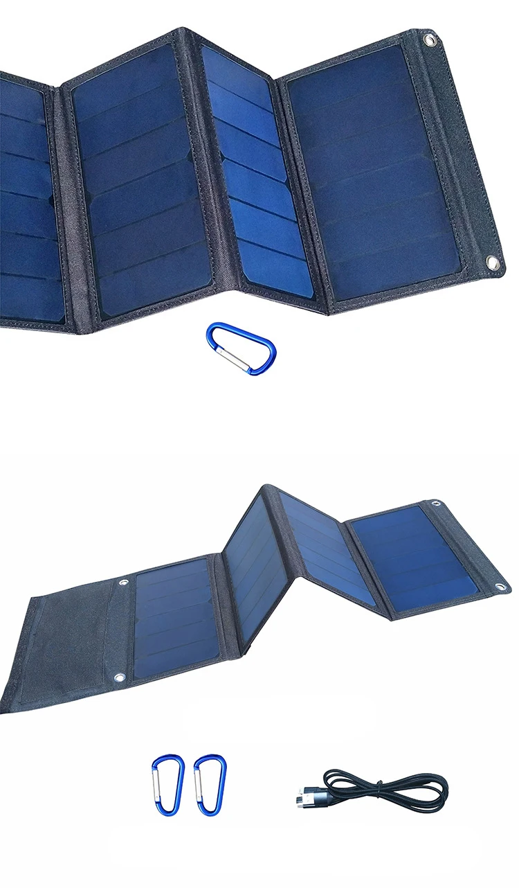 21w 3 Outdoor Portable Folding Solar Panels Foldable Solar Panel Kit ...