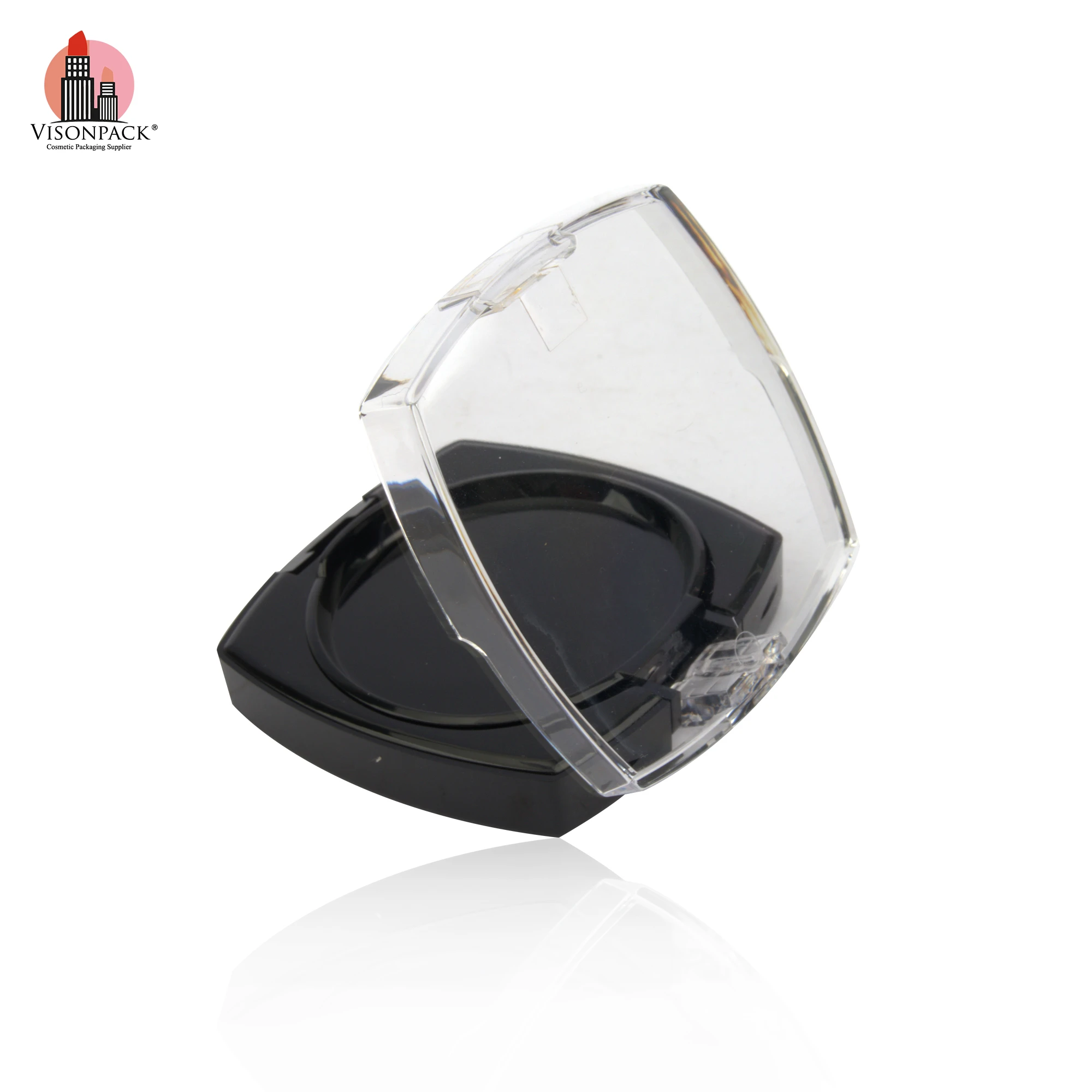 Custom OEM 2 Layers Square Empty Compact Pressed Powder Case With ...