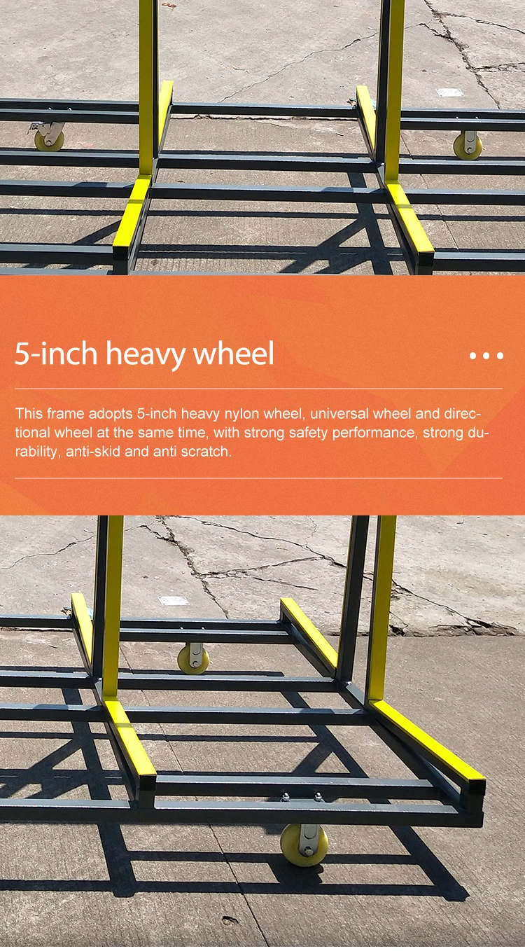 Loading 1000 kg Large Glass Transport Cart a Frame Rack for Glass and ...