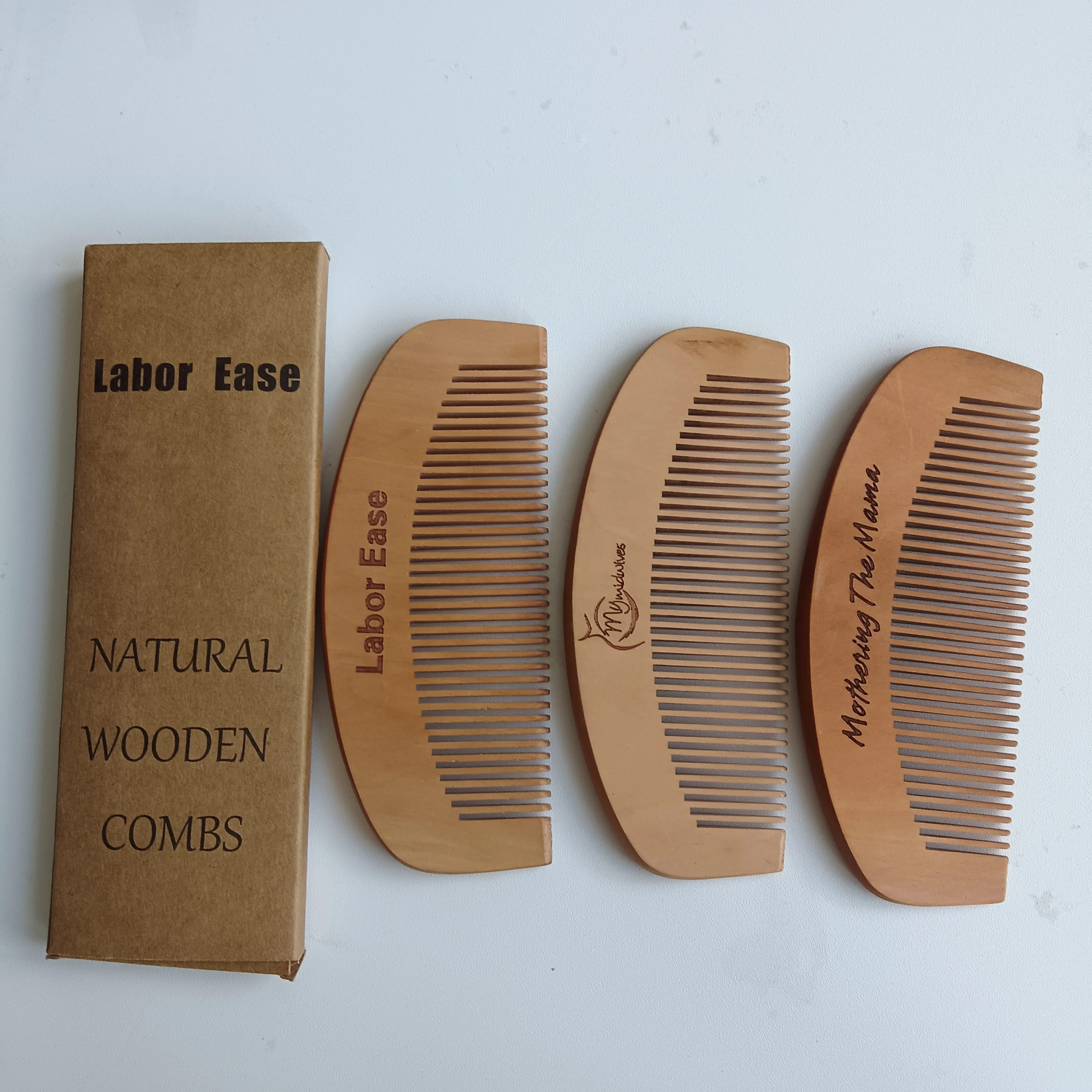 Classic Handmade Private Label Wooden Beard Comb Custom Beard Comb ...
