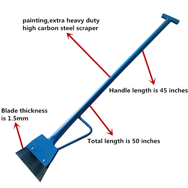 Efficient Carpet Glue Removal with Long Handle Scraper