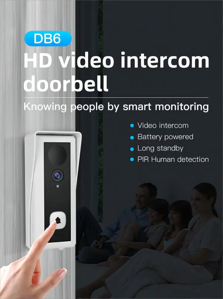 256gb Max Supported Sd Card Doorbell 1080p Wireless Home Security Front ...