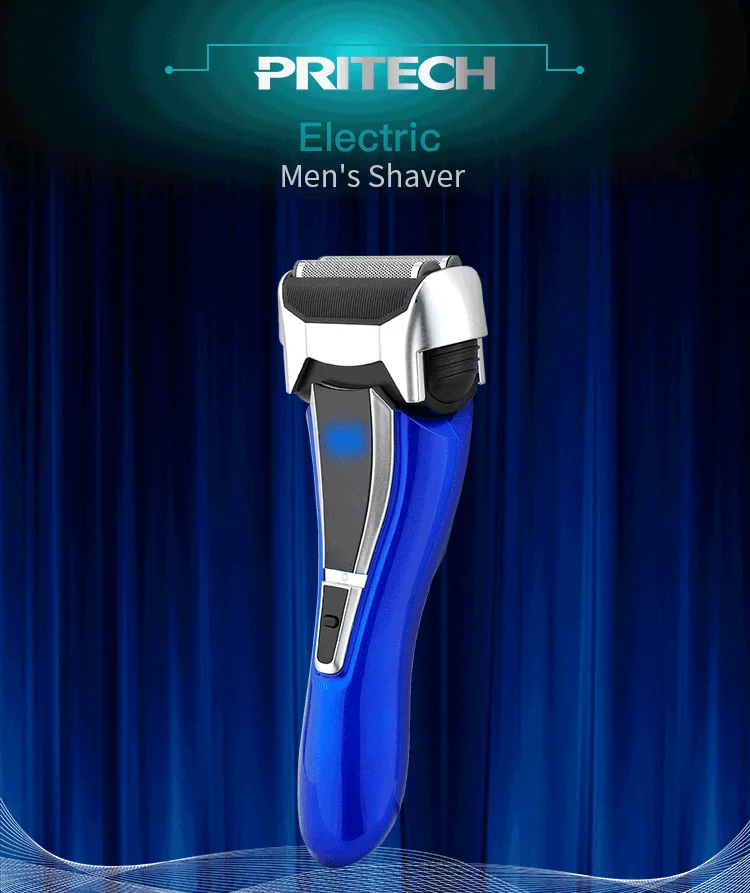 Pritech Waterproof Foil Shaver Cordless Electric Razor Pop-up Trimmer Men Electric Shaver For ...