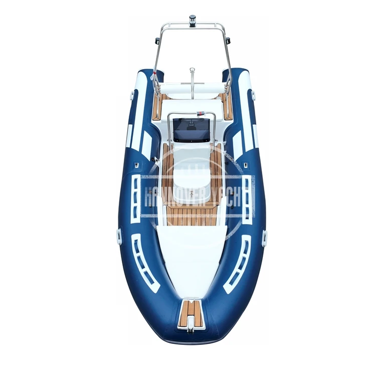 16ft 4.8m Sport Fiberglass Deep V Hull Inflatable Boat With Outboard ...