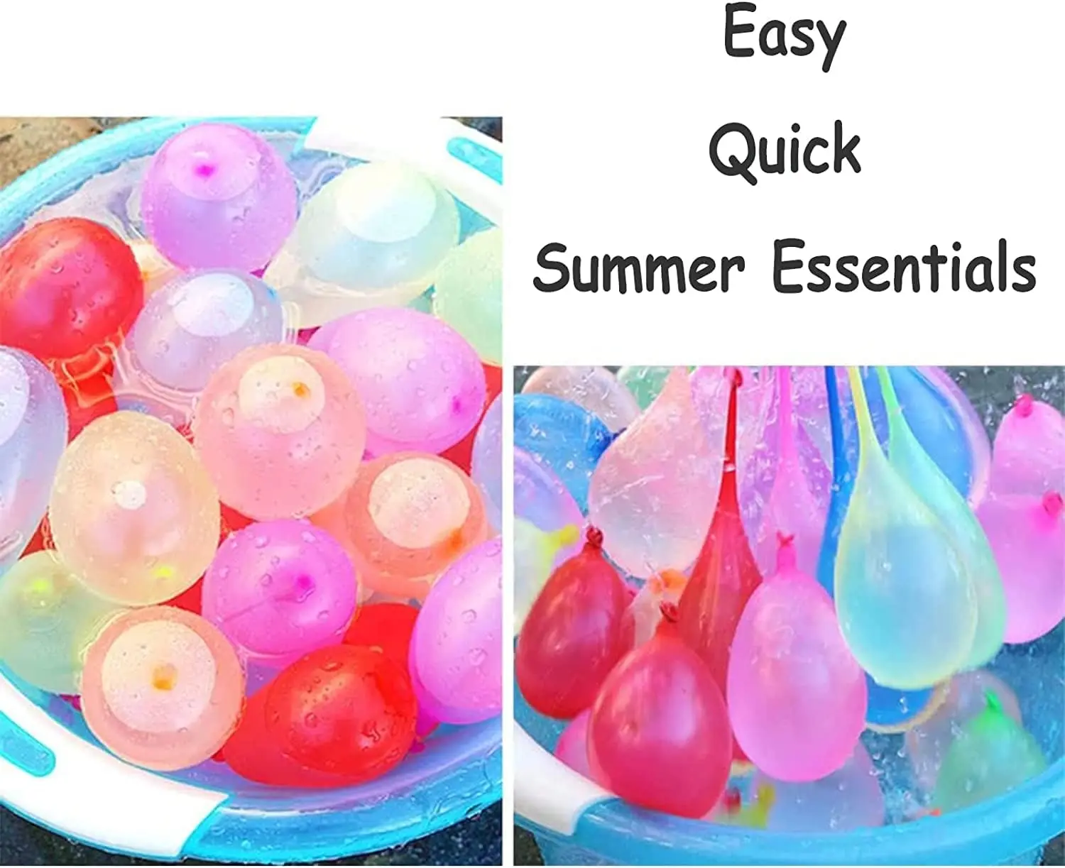 Custom Printed Quick Fill Latex Rubber Inflatable Water Balloons