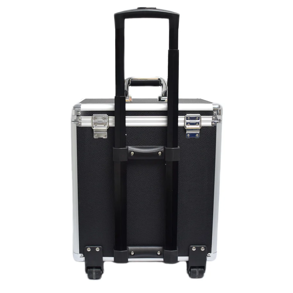 Aluminum Rolling Jewelry Trolley Case with Drawers - Travel Jewelry ...