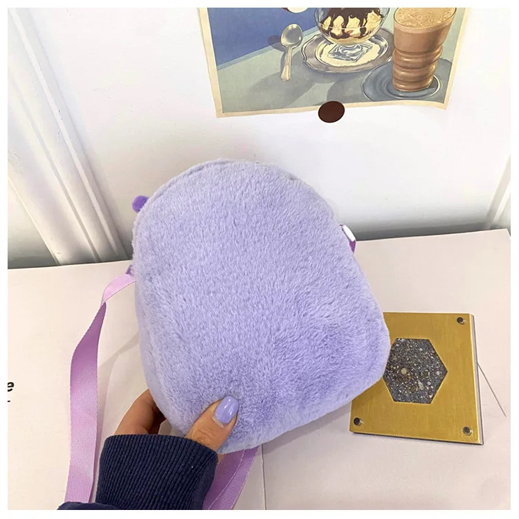 Cute Sanrios Kuromii Plush Shoulder Bag Melody Coin Purse Kawaii ...