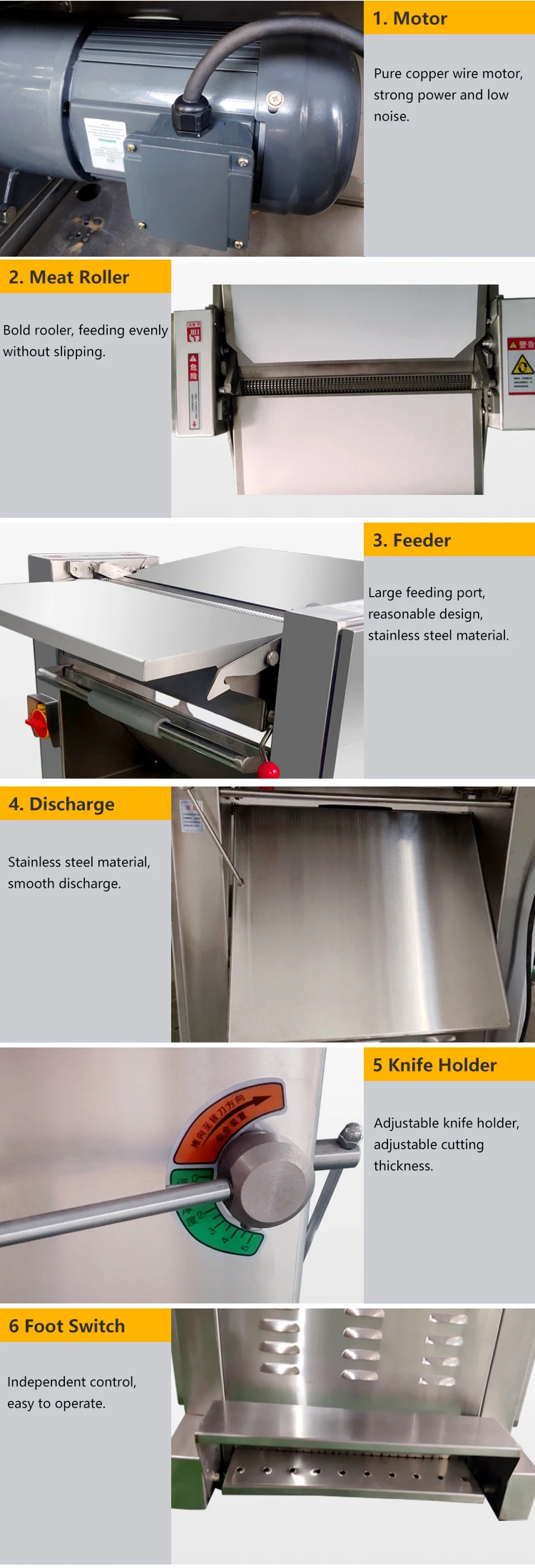 Automatic Fresh Beef Jerky Slicer - Flake Pork Meat Machine
