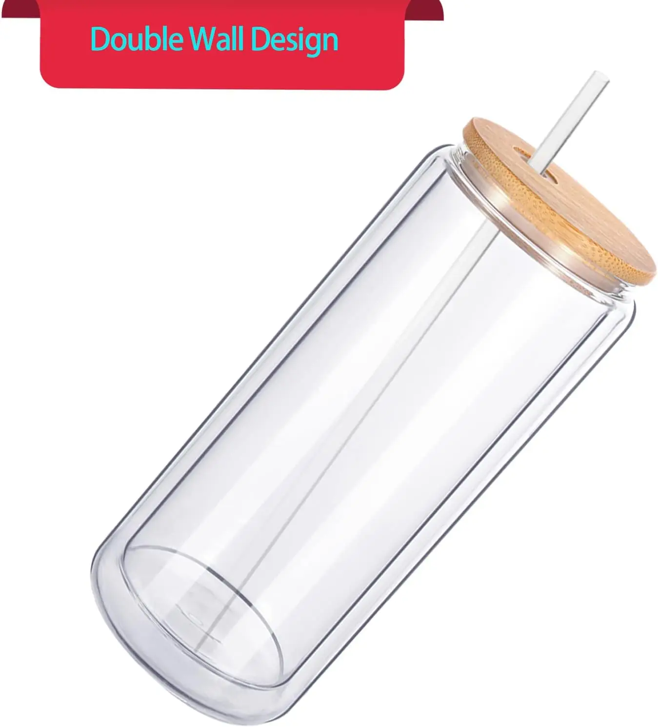 Double Wall Glass Cups - Perfect for Coffee, Tea, and Beer