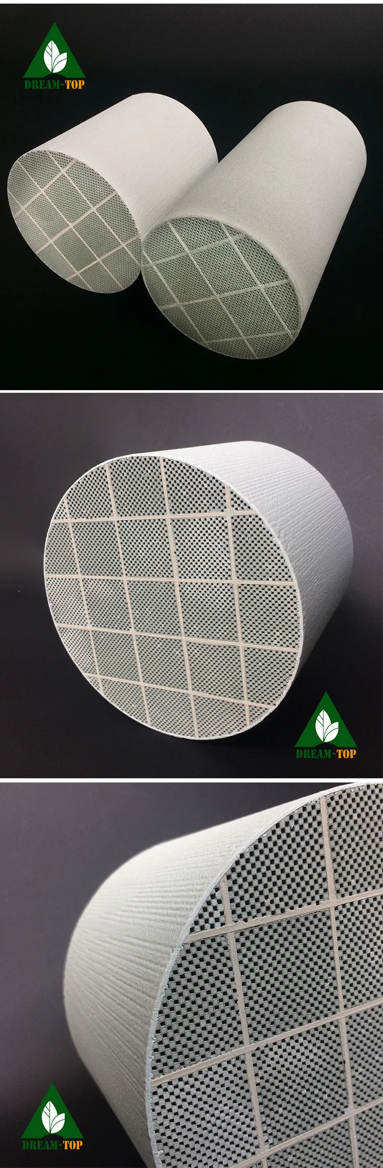 Silicon Carbide diesel Soot Particulate Wall Flow Filter & Sic DPF ...