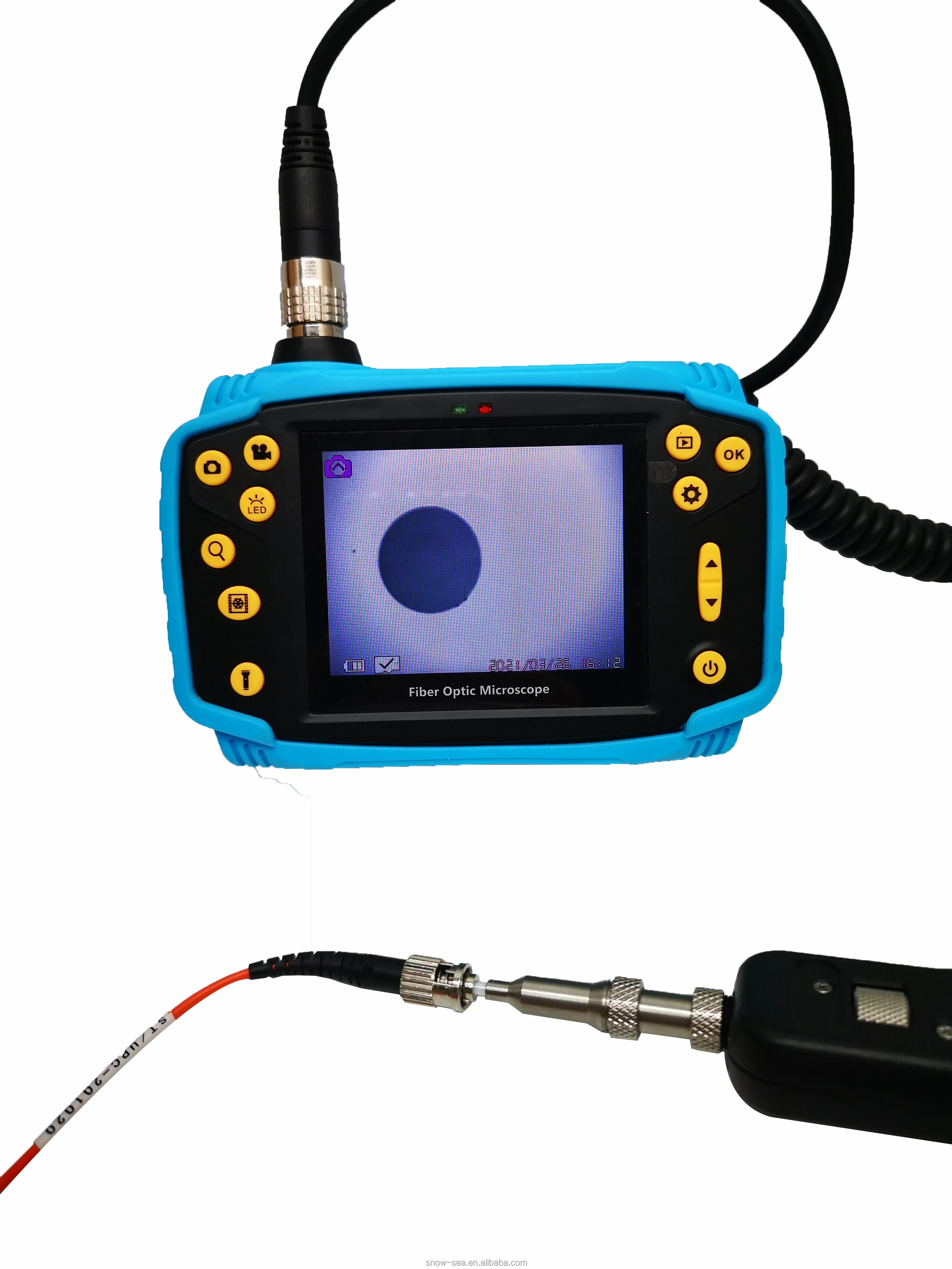Handheld Video Optical Microscope for Fiber End Face Inspection
