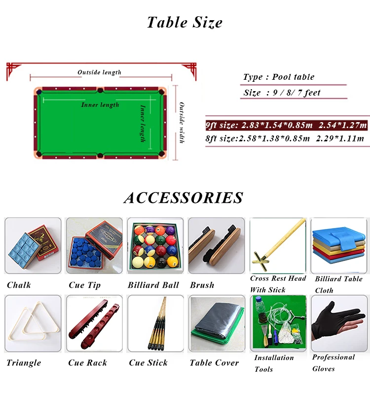 2021 modern designs indoor 9 ball pool table solid wood slate 7ft 8ft ...