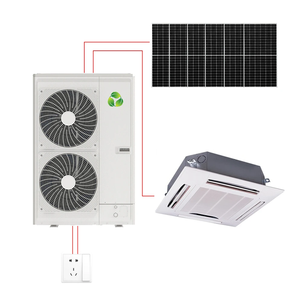 24000BTU Hybrid ACDC Solar Air Conditioner Cooling and Heating Cassette ...