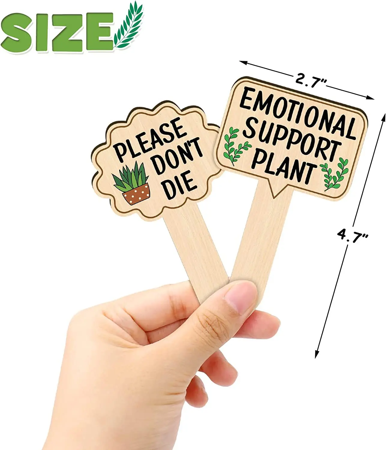 Funny Plant Markers - Custom Wooden Labels for Gardens