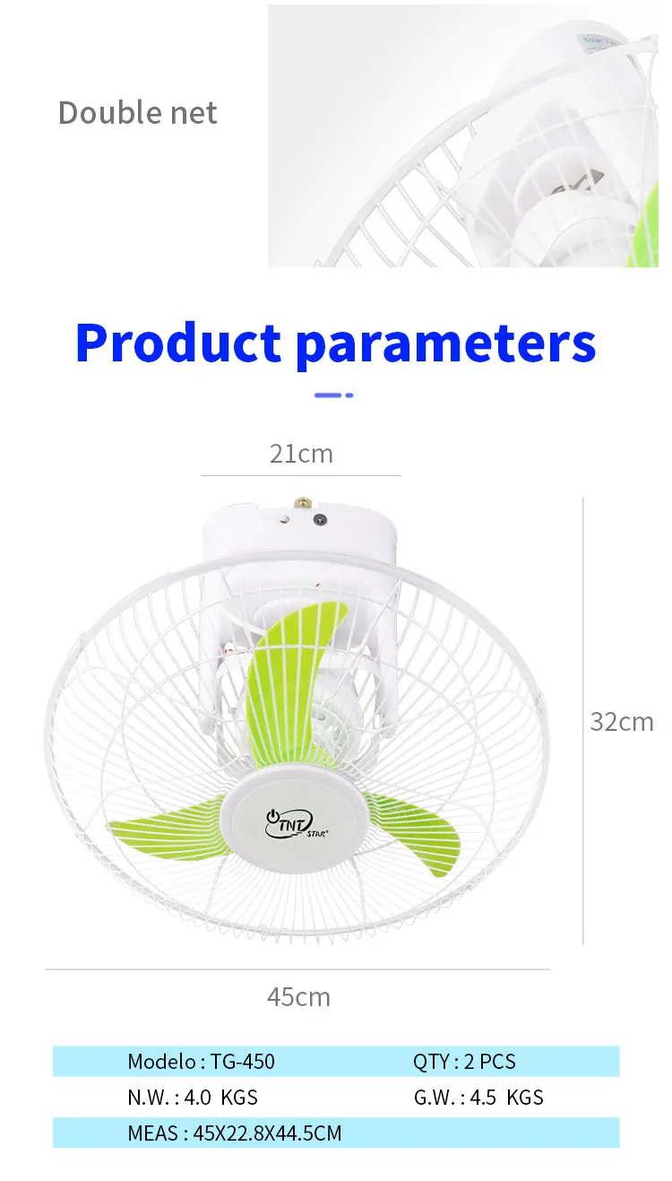 TNTSTAR TG-450 Evernal Star Orbit Fan - 16 Inch Cooling Solution