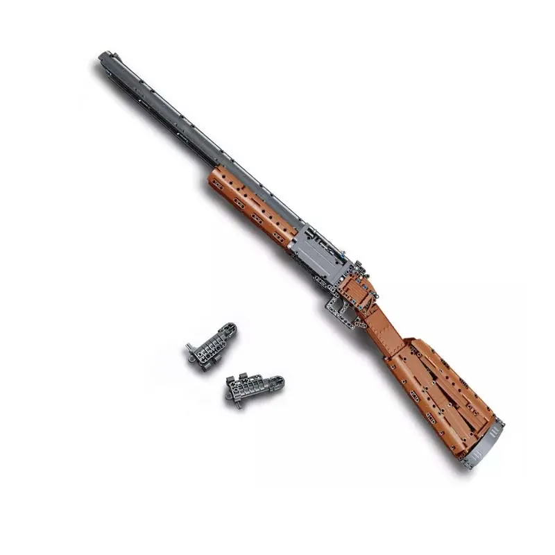 Mould King 14016 Double Barrel Shoot gun Building Blocks Weapon Model ...