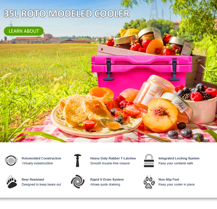 Colorful Hard Shell Cooler 15l/25l/35l/45l/65l/75/85l/120l Insulated ...