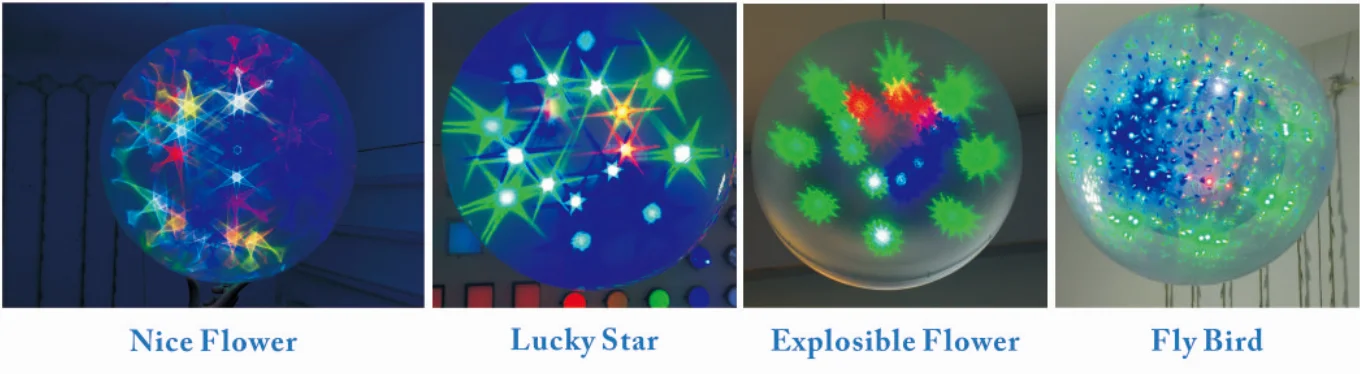 Laser Ball Light Led Hanging Star Blister Lights Christmas Colorful ...