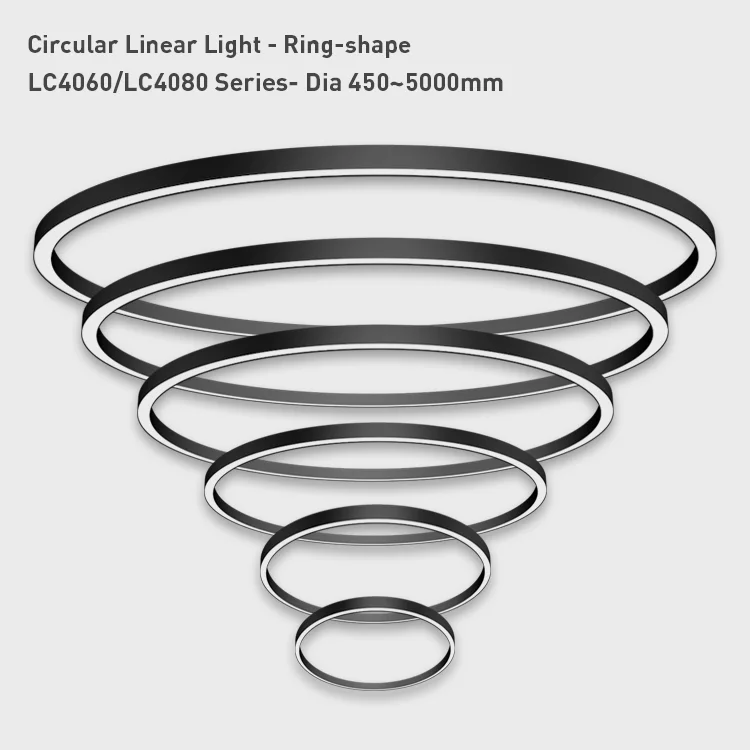 Circular Hanging Pendant Light Modern Chandelier Custom Lighting ...