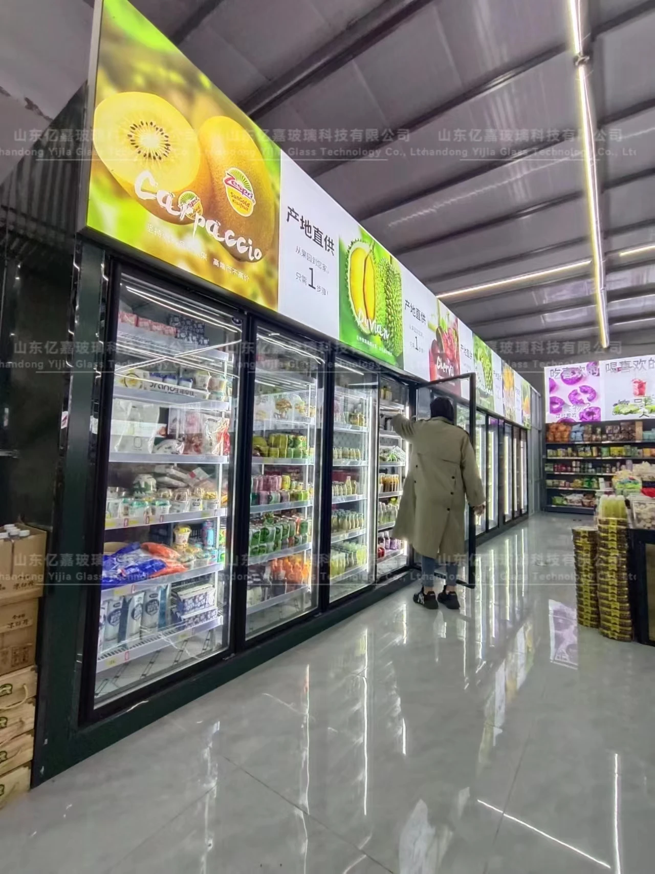 Customized Size Walk in Cooler Glass Doors for Display Beer /beverage ...