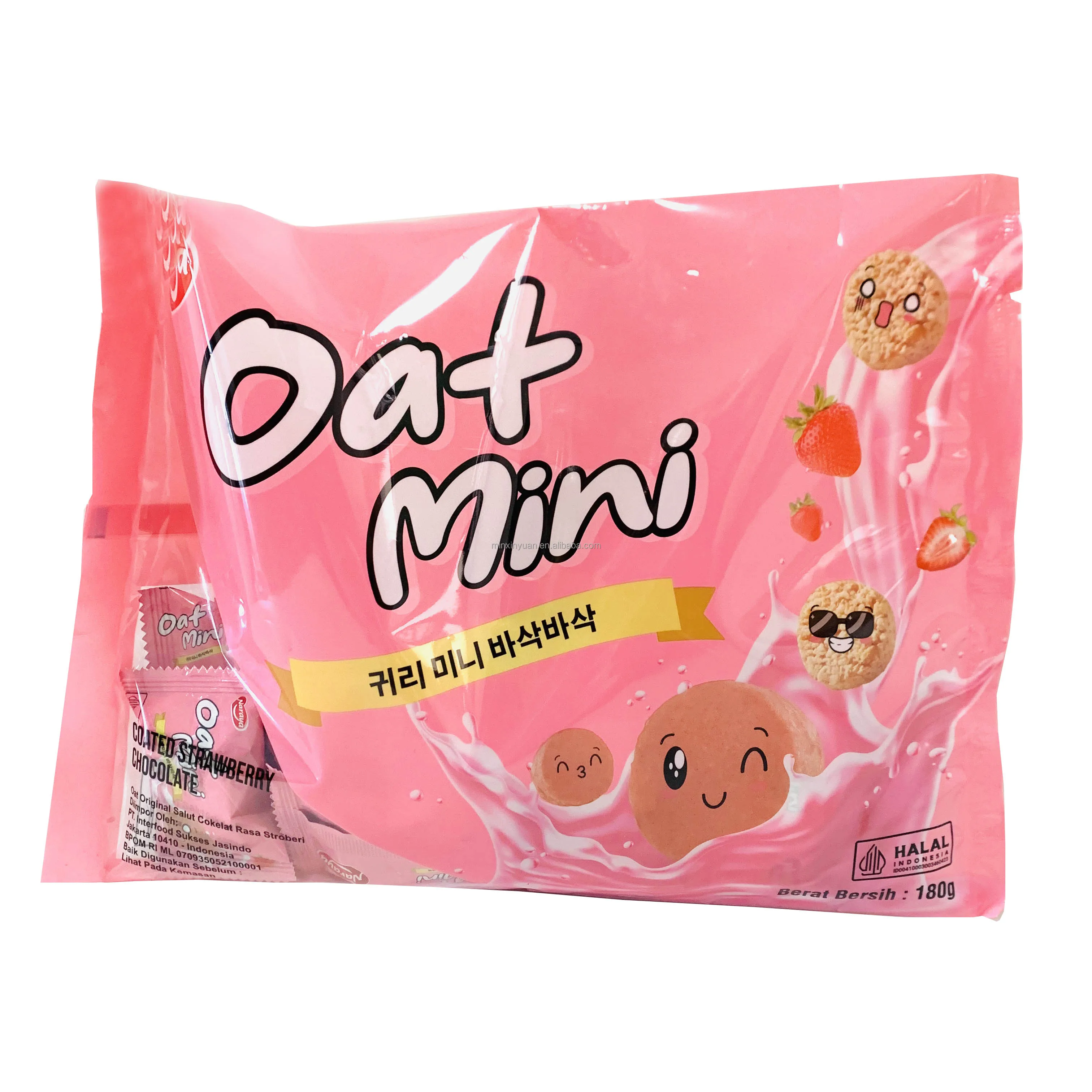 Oem Strawberry Oat Chocolate Crunchy Mini Oat Snack Oatmeal Fast Travel ...