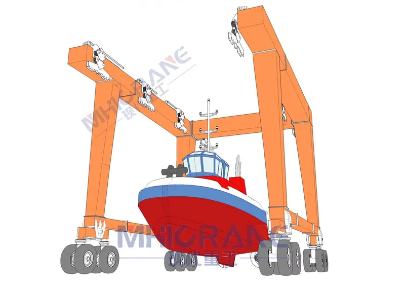Mobile Boat Hoist - Yacht Handling Machine by Modern Crane