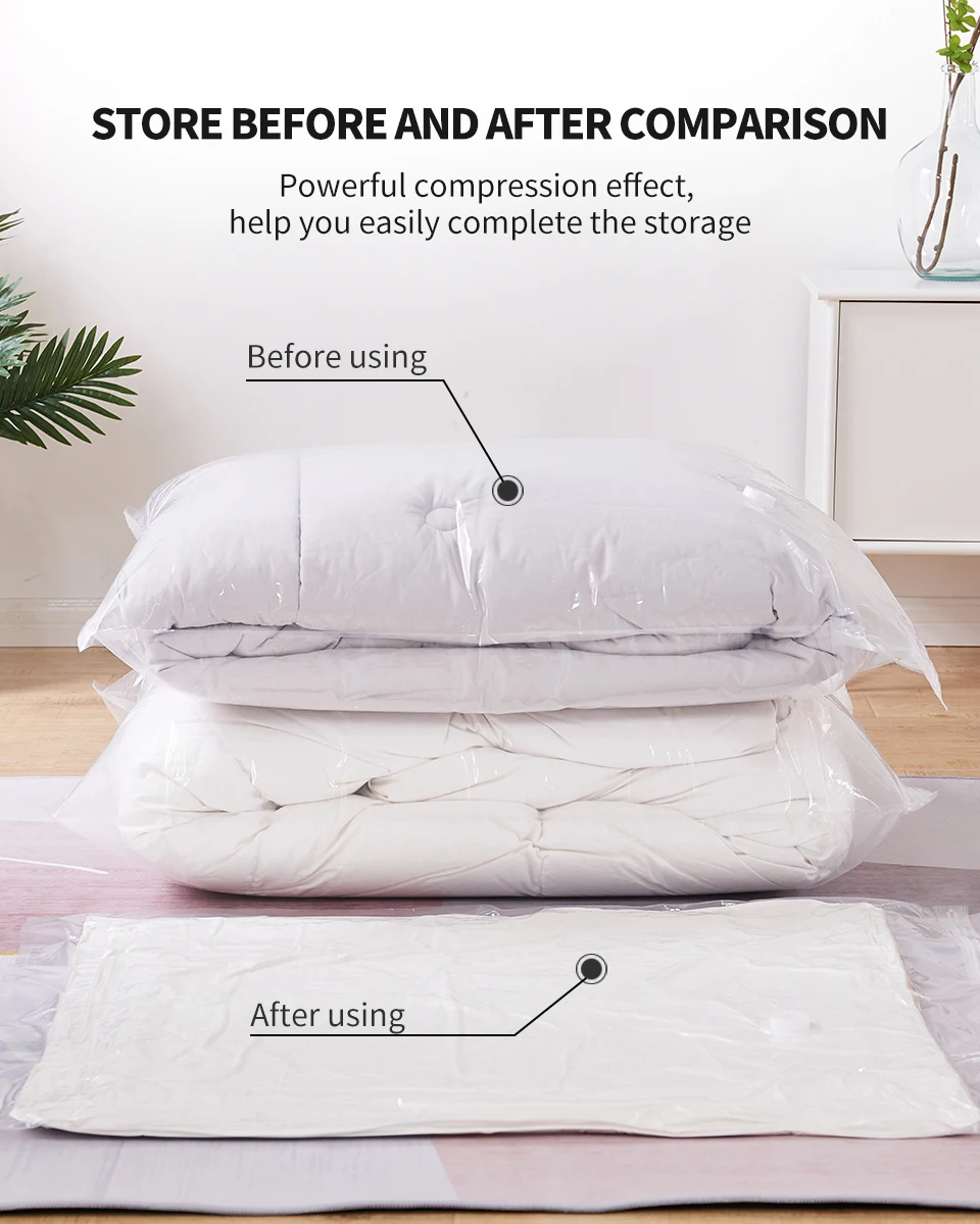 Explosion-proof Zipper Vacuum Bag Space Saver - Premium Storage