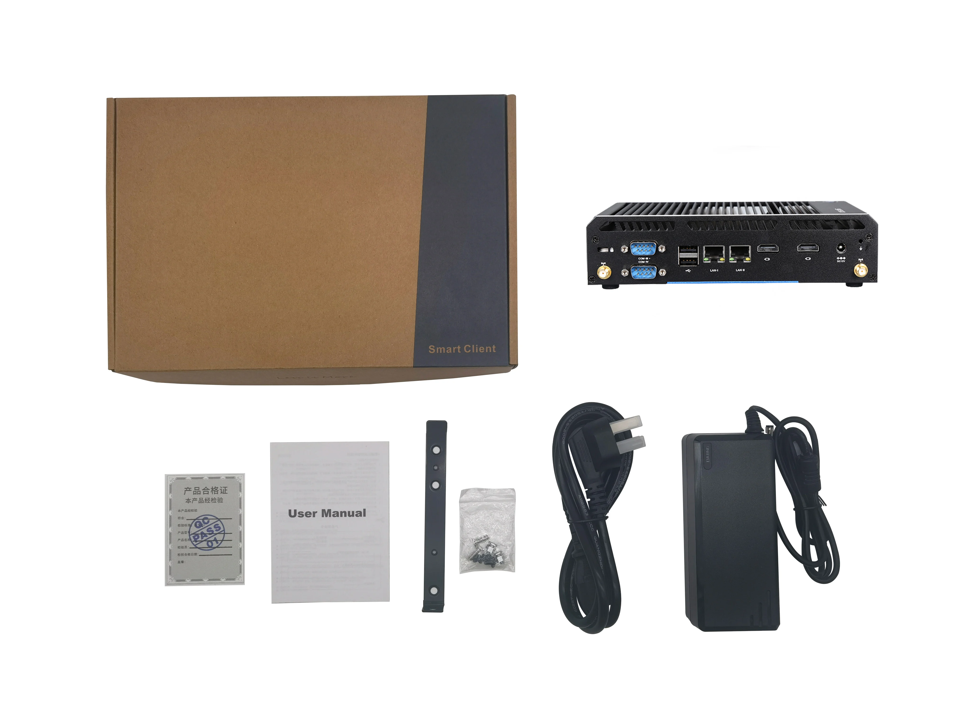 Ultra Compact Edge Iot Fanless Mini Pc Workstation N3150 J6412 For Pos ...