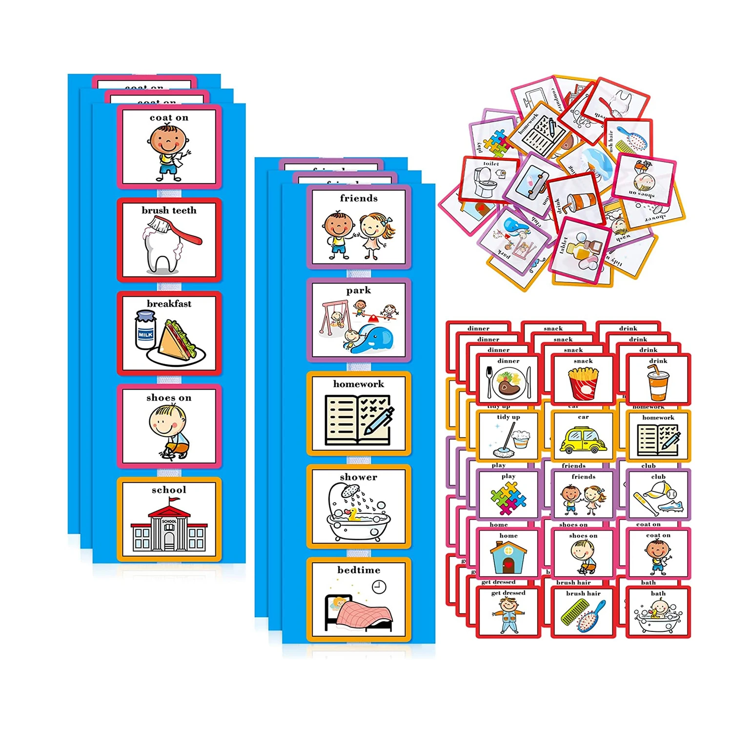 Visual Schedule Cards For Kids Routine Cards Home Chore Chart Routine ...