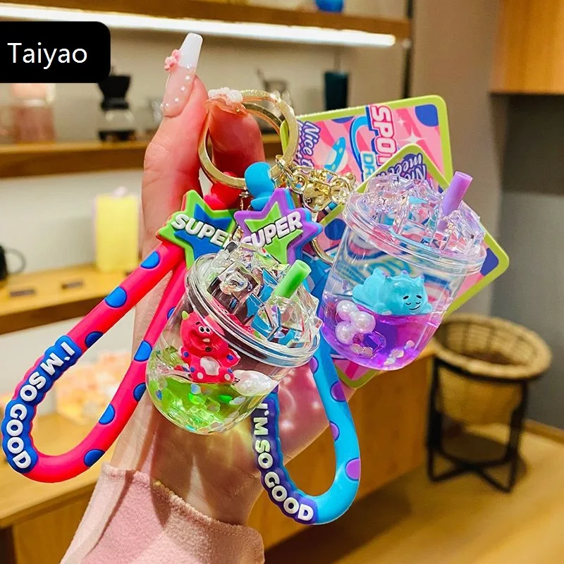 New Style Creative Cute Cartoon Dinosaur Key Chain Ring Keyring Acrylic ...