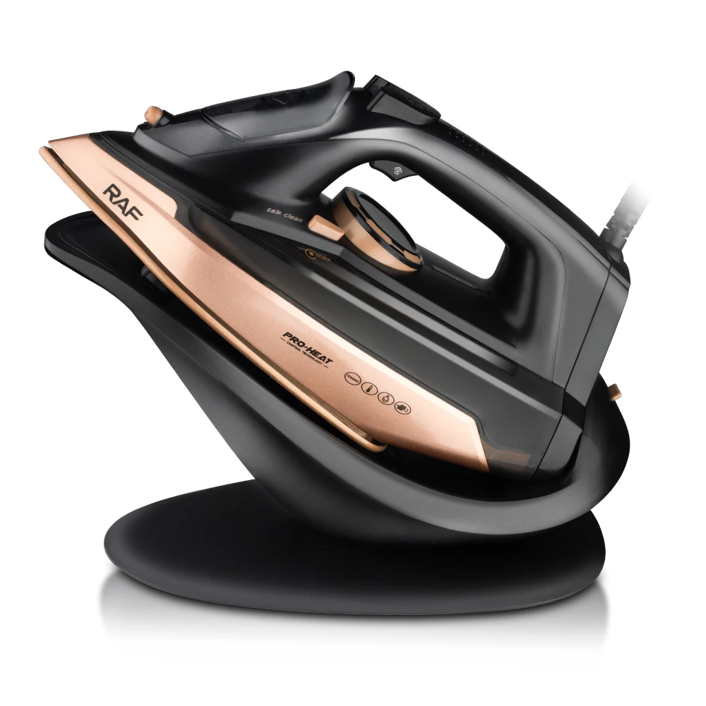 RAF 2600W Electric Steam Iron Station with Ceramic Soleplate - Vertical ...