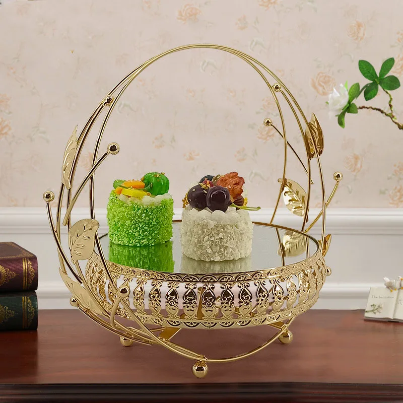 Round Iron Gold Metal Rack Wedding Centerpieces Decoration Flower Stand ...