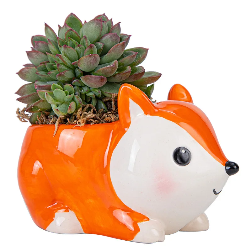 Cute Mini Nordic Japanese And Korean Cartoon Animal Potted Succulent ...