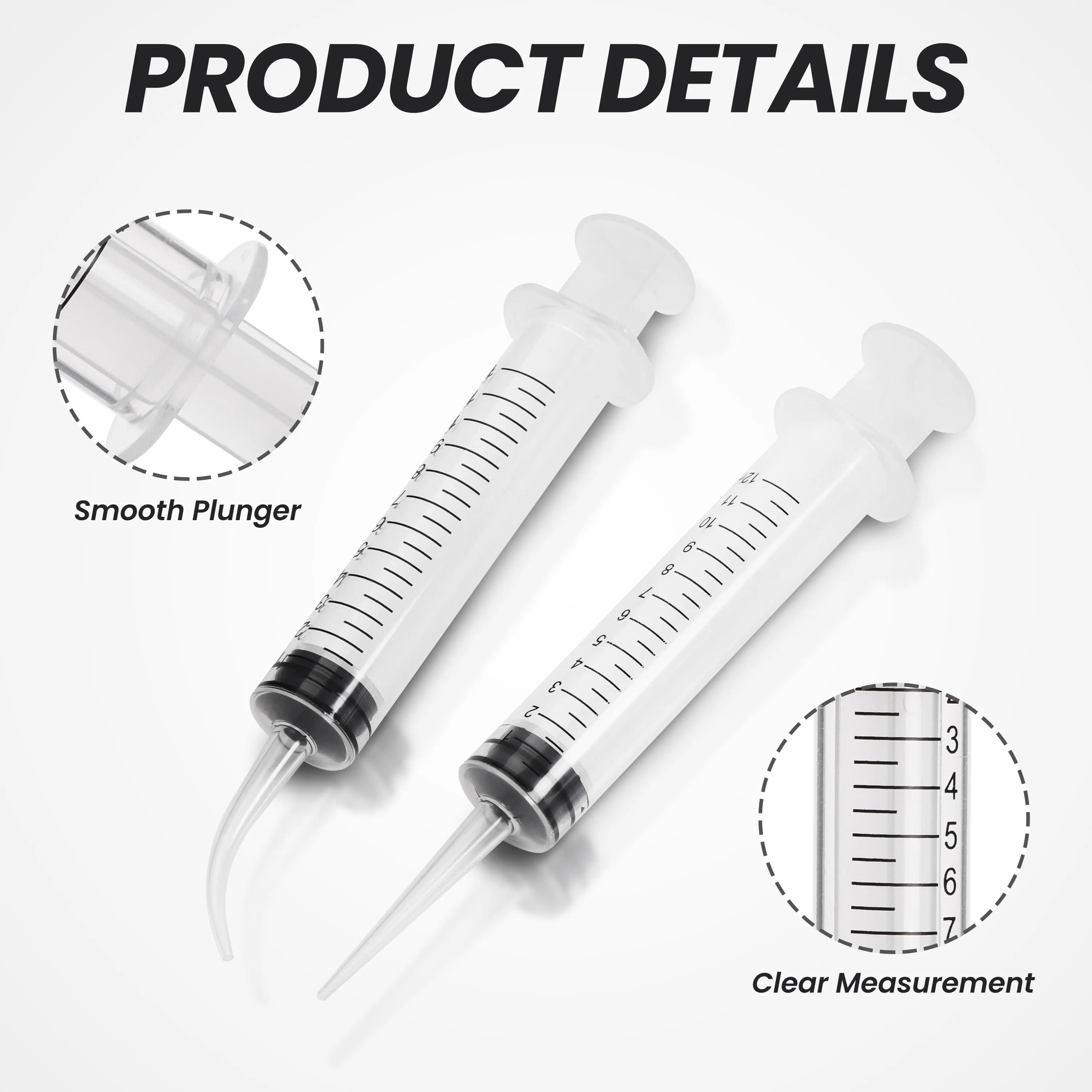 WEGO Curved Tip Syringe - 12cc Dental Irrigation Solutions