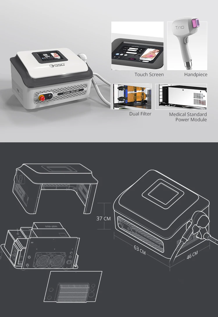 Gsd 830nm High Power Laser Diode Germany Diode Laser Hair Removal ...