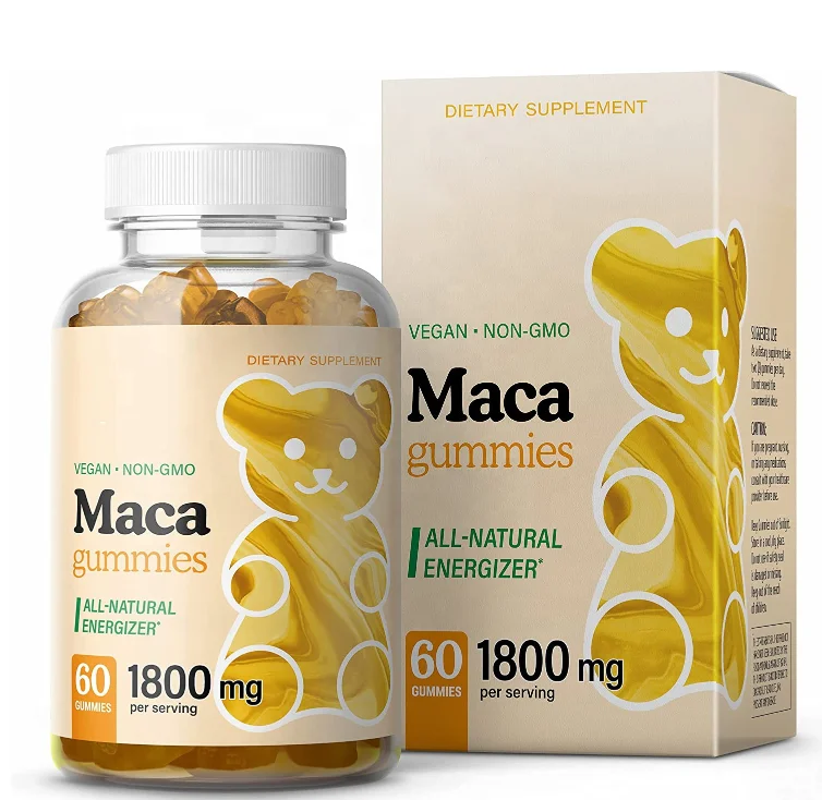 Organic Maca Root Gummies - Energy Support & Immune Booster