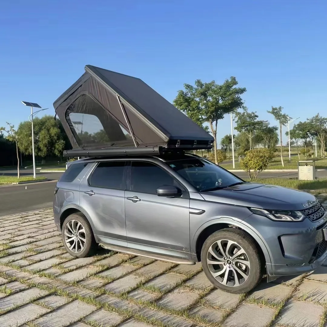 Outdoor Family Camping Car Clam Shell Aluminum Triangle Hard Shell Roof ...