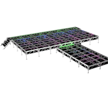 Concert Aluminum Stage Platform Led Screen Sound System For Stage ...