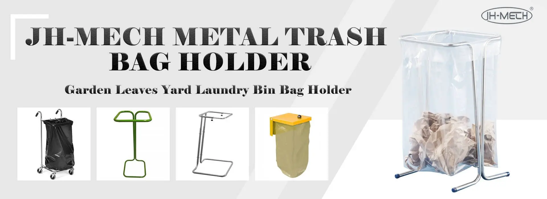Jh-mech Outdoor Lawn Leaf Bag Holder - 39 Gallon Capacity