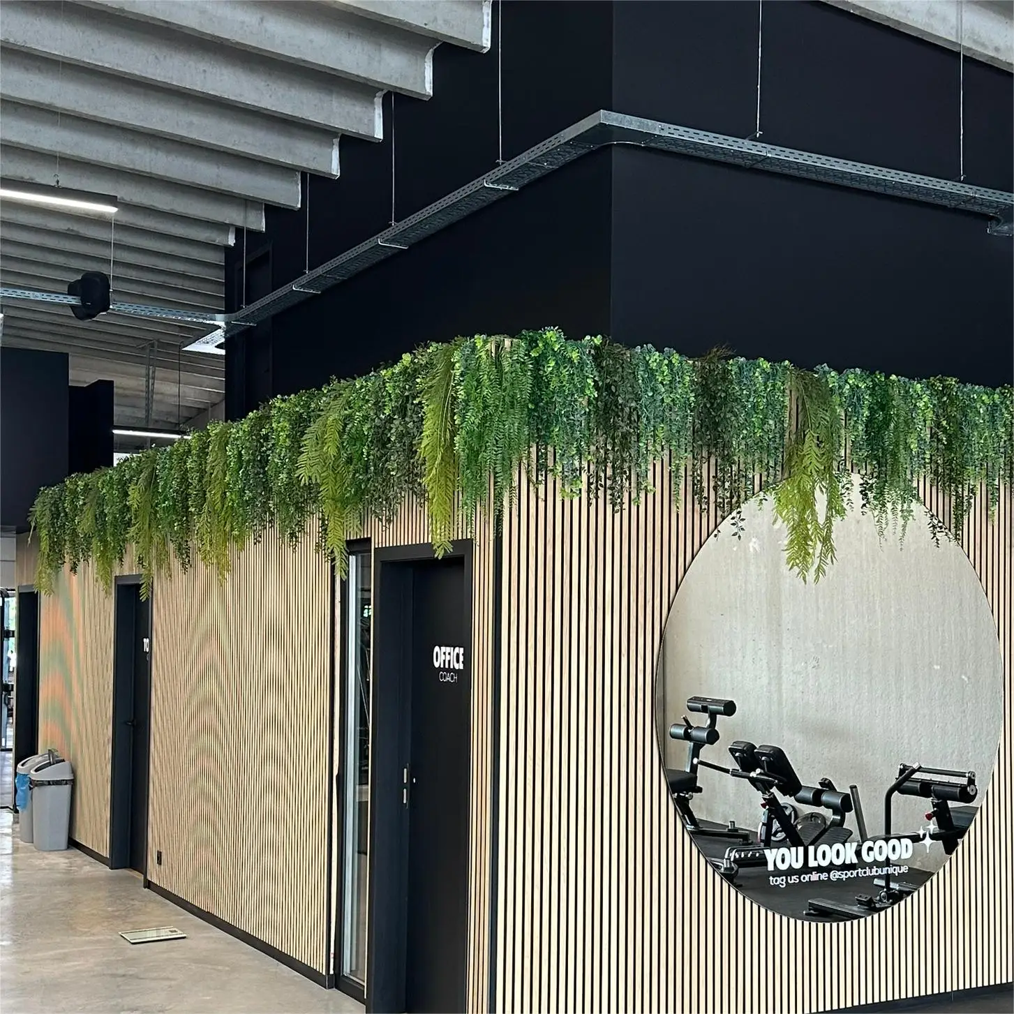 Artificial Ceiling Plant Fake Wall Green Decoration From Grass For Home ...