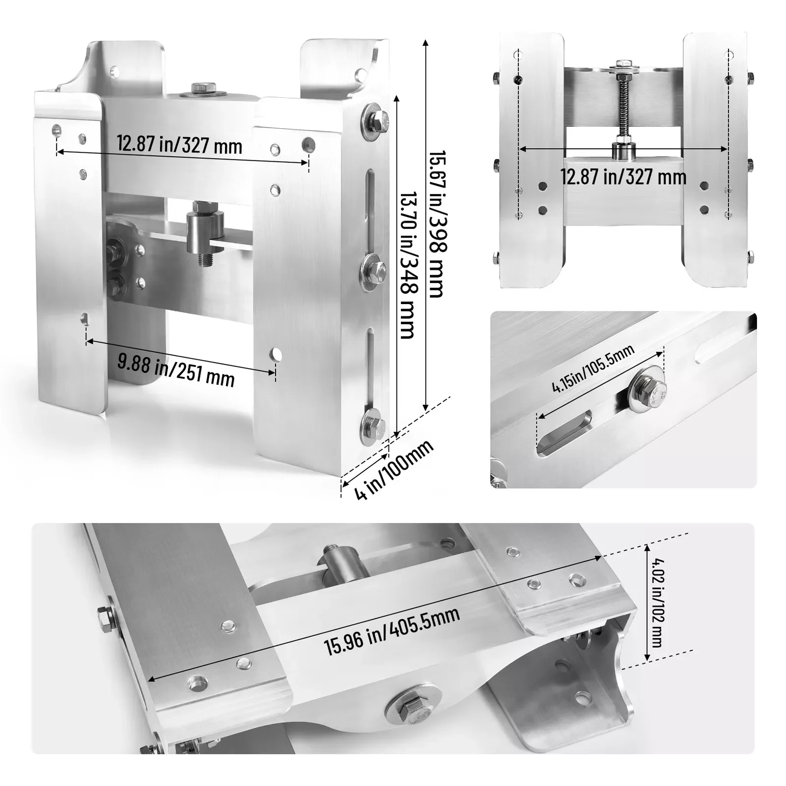 Outboard Motors Boat Engine Lifting Bracket - 4 Inch Extension