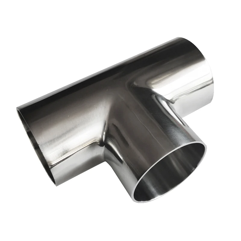 304 316 Stainless Steel T Fittings Polished Fittings Right Angle Equal ...