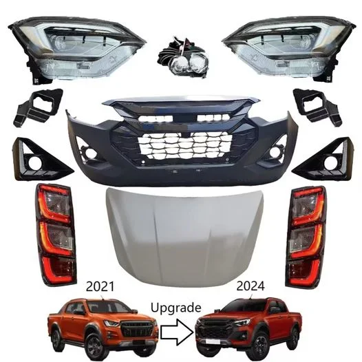 LuckinAuto Body Kit for ISUZU DMAX Body Kit 2020 2021 Upgrade to 2024 ...