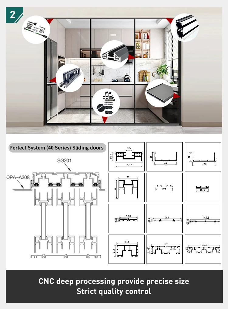 Custom Aluminum Profile Sliding Door - Guangdong Manufacturer